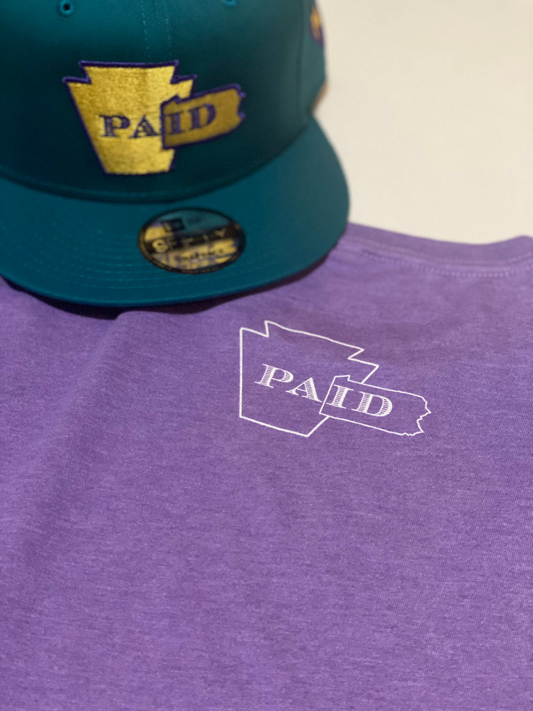 PAid Logo T-Shirts UNISEX | HEATHER PURPLE